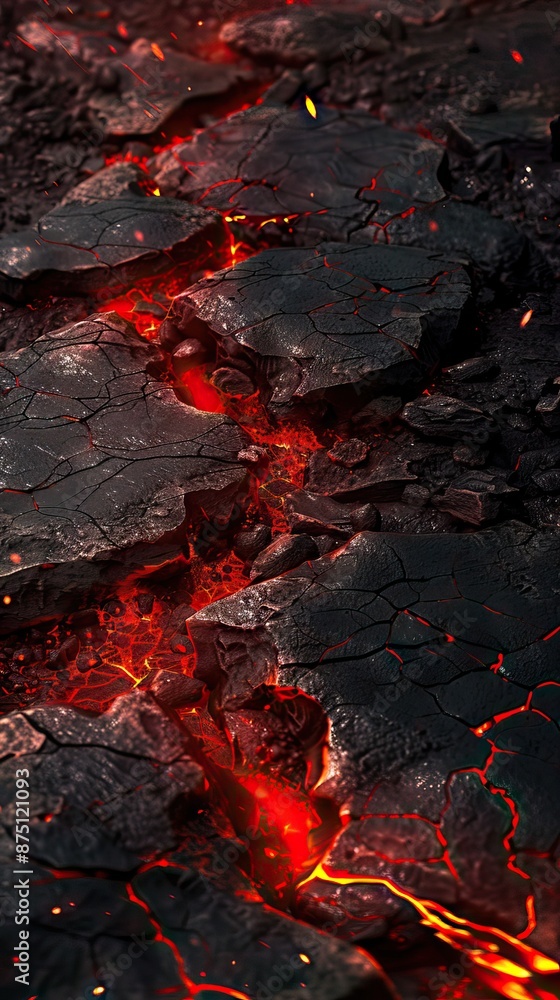 This is a 3D illustration of Pele's Hair Lava, Basalt Glass, Volcanic ...