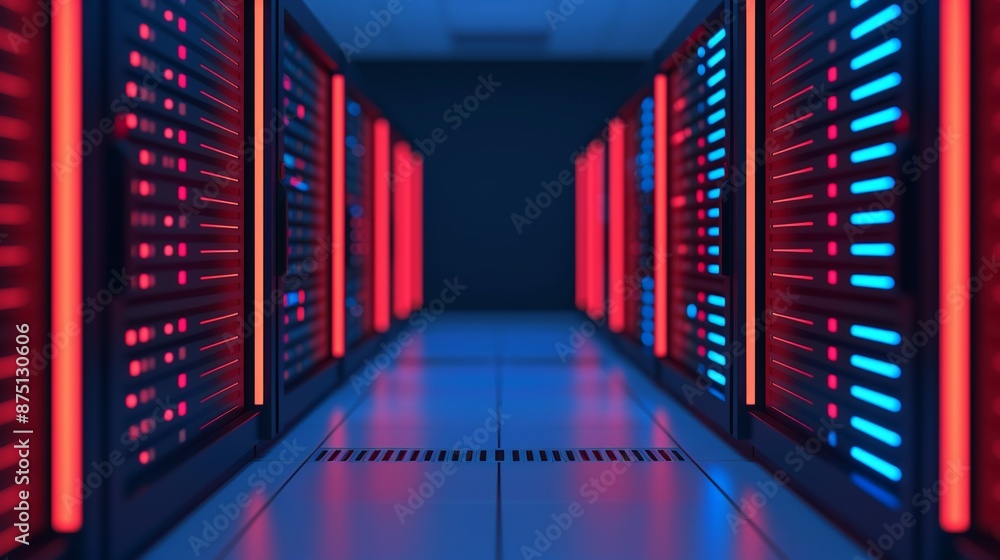 Innovative IT with fluid, modern patterns representing network ...