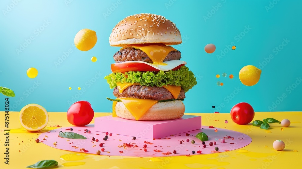 Artistic food photography with pop influences and junk food aesthetic ...