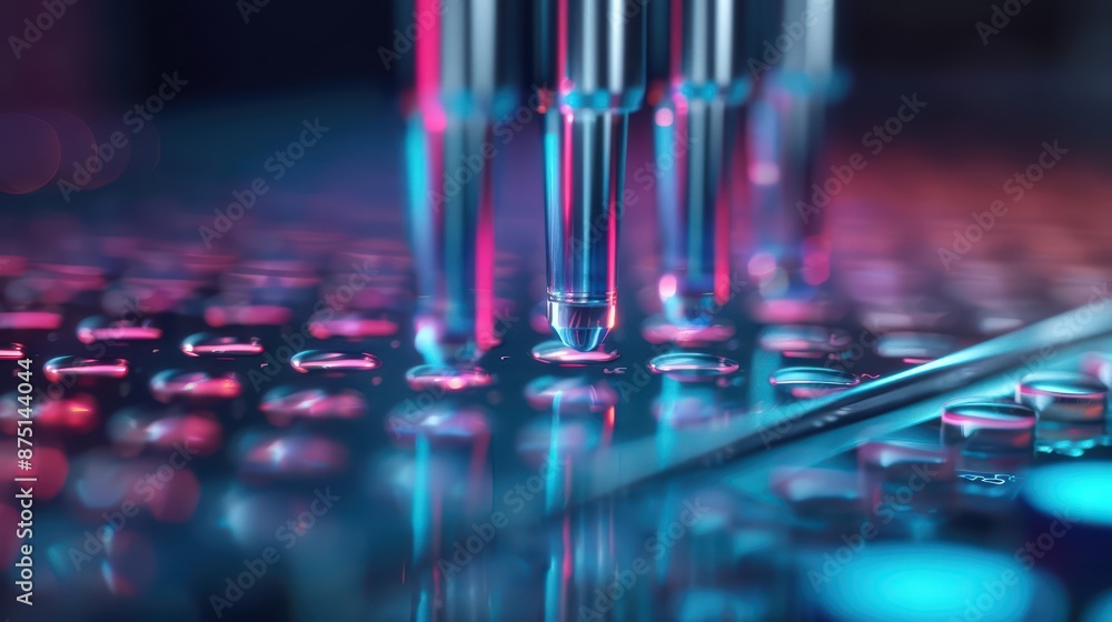 A spectrometer analyzing light wavelengths to identify chemical ...