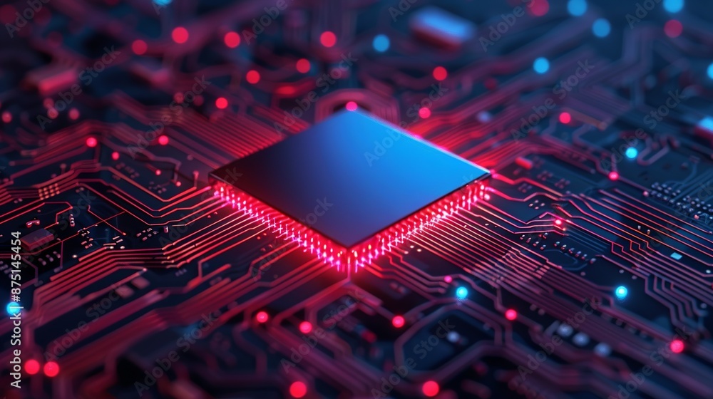 Futuristic sensors artwork with precise measurements and metrology ...