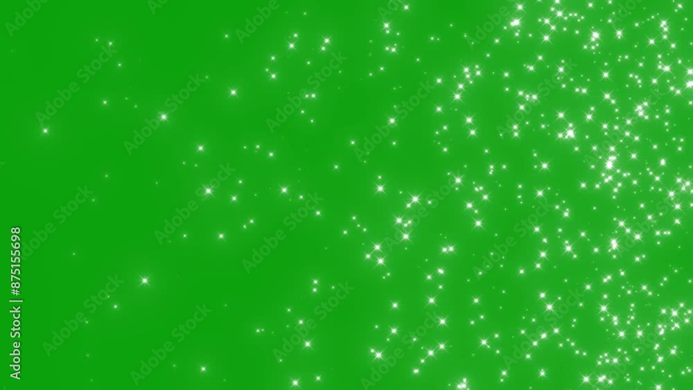 Glitter sparkle animated green screen, 4K Chroma key 3d animation ...