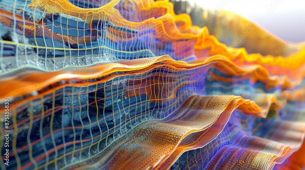Overlay of Graphene Layers: Cross section showing the overlay of ...