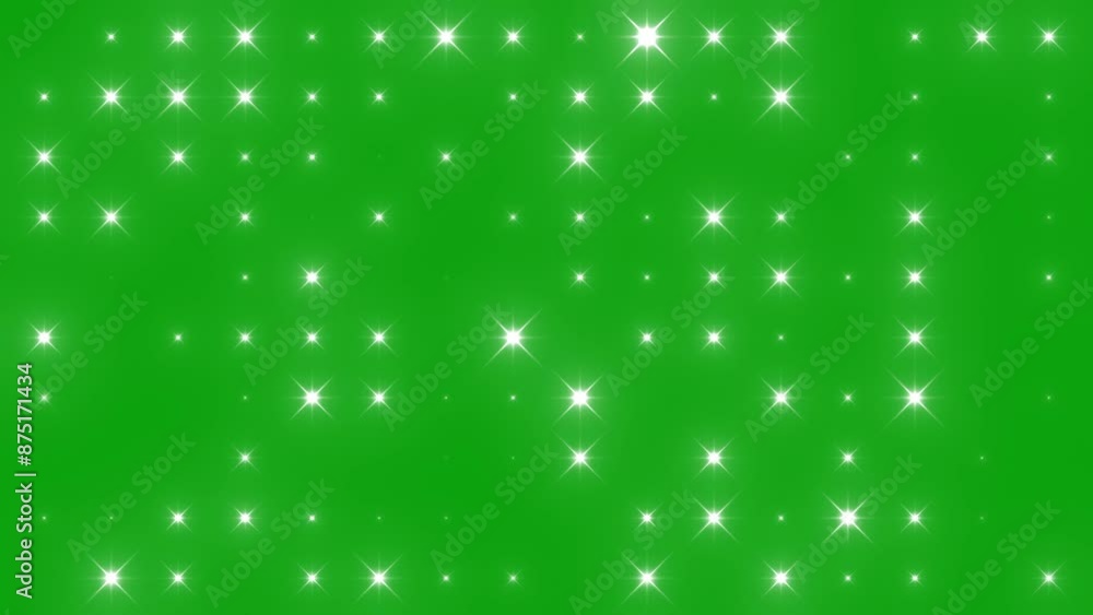 Glitter sparkle animated green screen, 4K Chroma key 3d animation ...