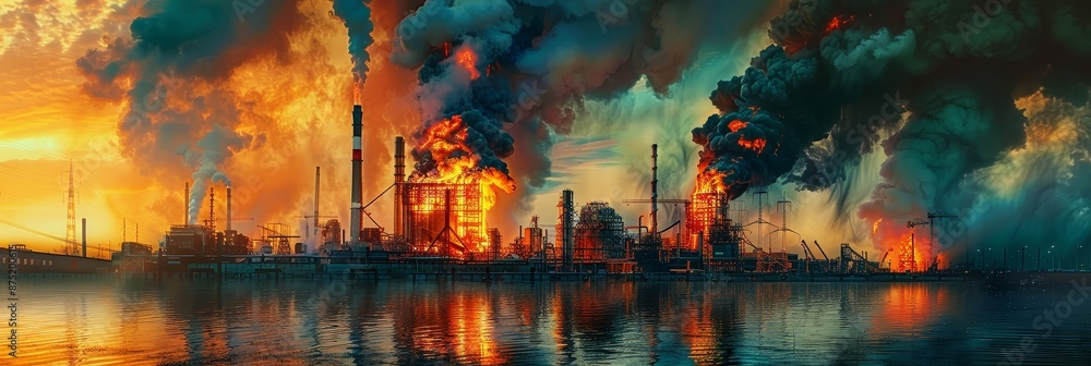 Catastrophic Inferno Erupts at Power Plant,Causing Crane Disaster at ...