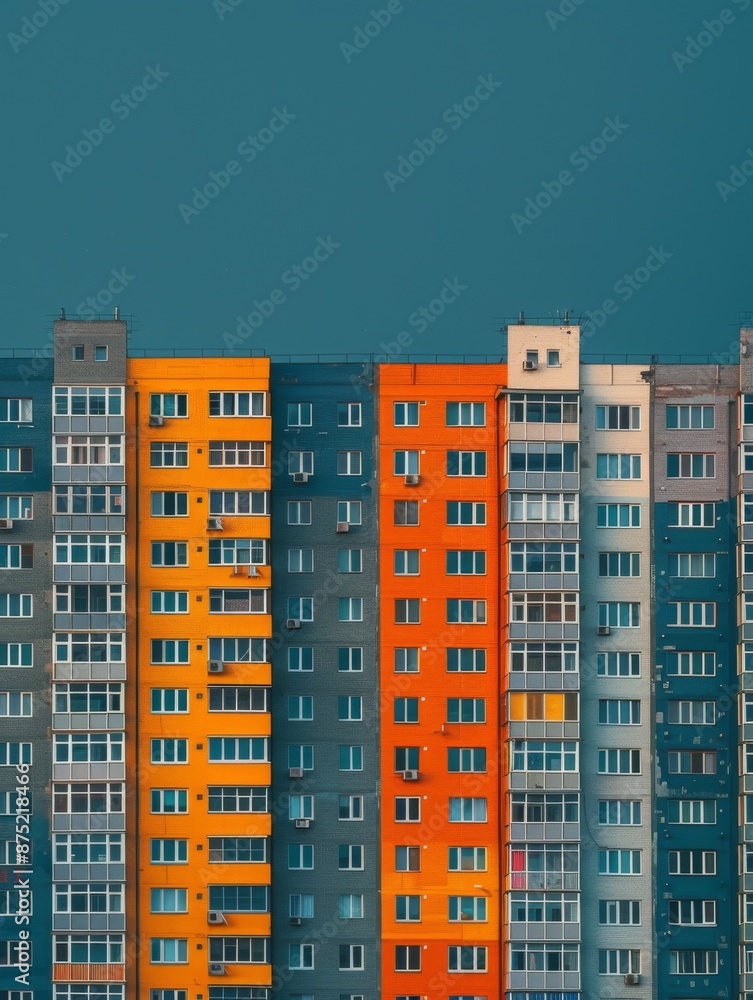 Buildings with a playful, colorful facades. Colored architecture ...