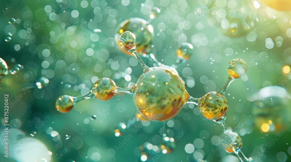 An artistic representation of the bonding process between hydrogen and ...