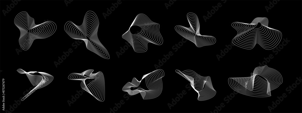 Arrow Circle Set Isolated Circular Rotation Loading Elements Redo Process Rotate Arrow And