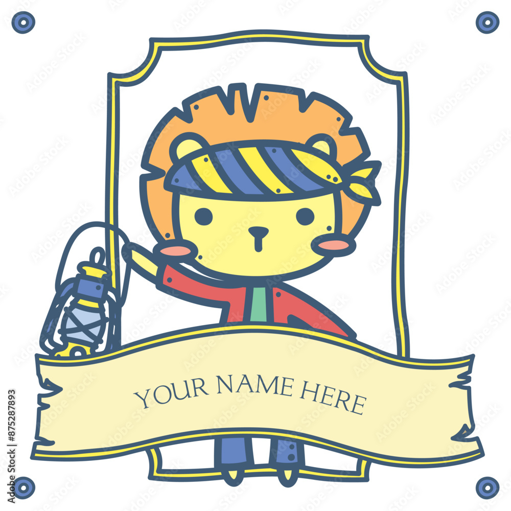 Cute fun pirate ship captain and crew member personalized poster ...