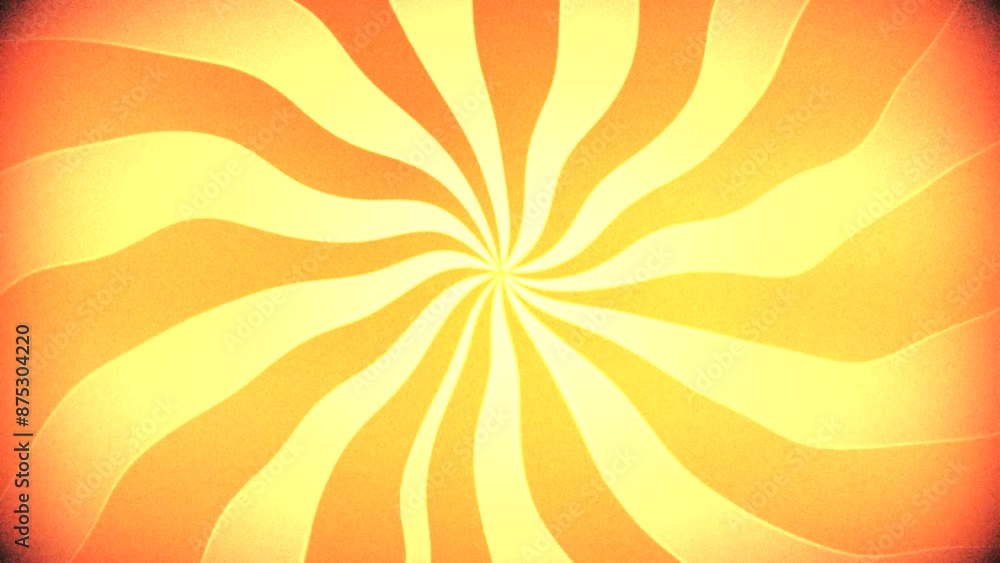 Trendy retro summer sunburst cartoon style animation. Vintage ...