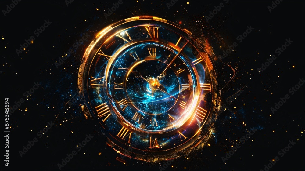 RPG game fantasy skill icon featuring a swirling time vortex against a ...