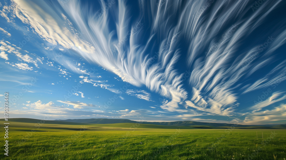 Morning Glory Clouds, long scroll-shaped clouds stretching across the ...