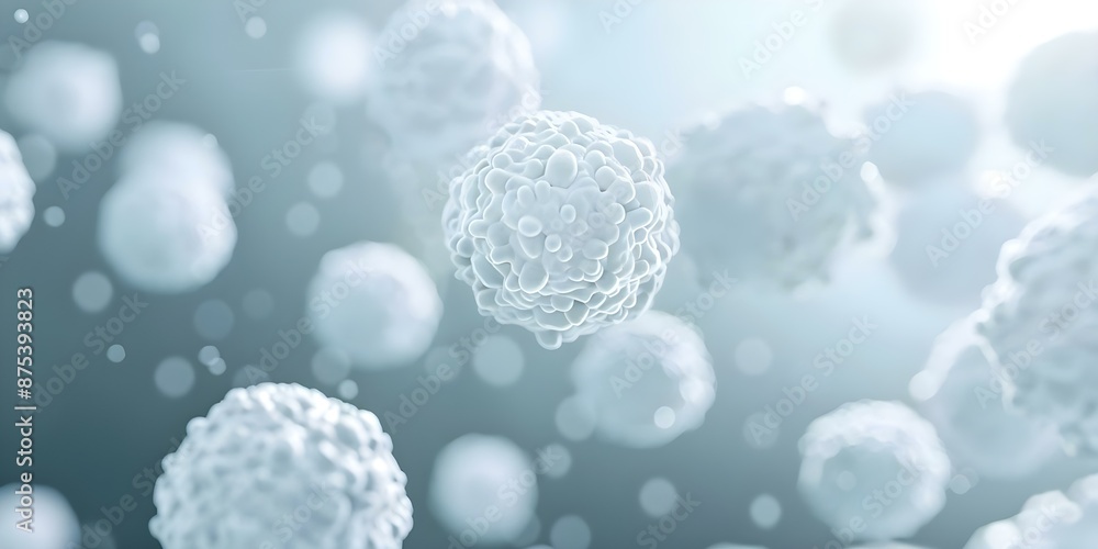 White Blood Cells in Action Illustrating the Immune Defense System. Concept Immune Defense ...