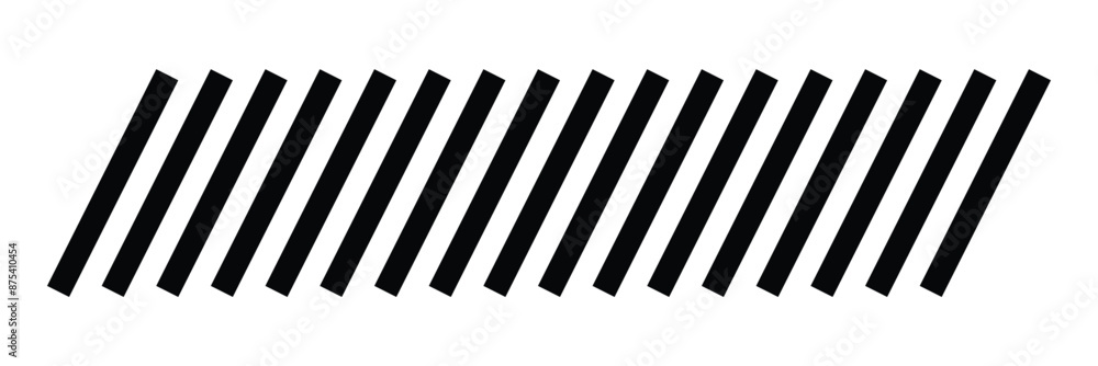 Slash line. Border with diagonal lines. Angle of tilt stripes. Black ...