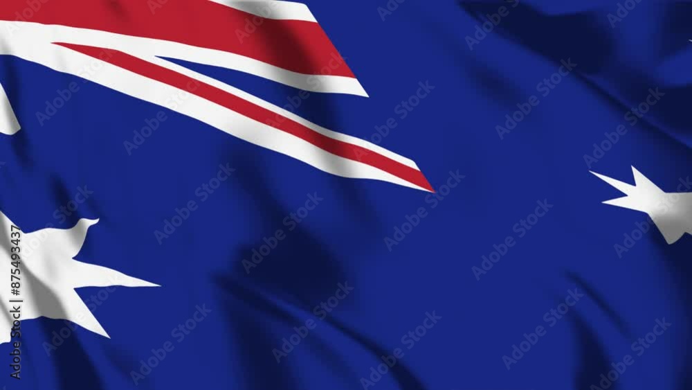 Australian Flag Animation Banner, Australian Flag Video, Australian ...