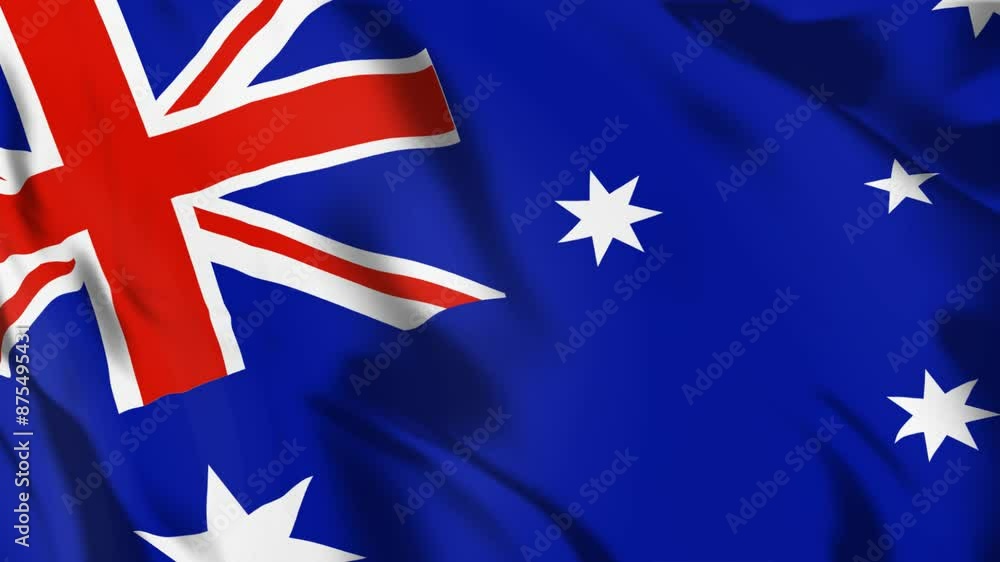 Realistic Australian Flag Animation, Australian Flag Video, Australian ...