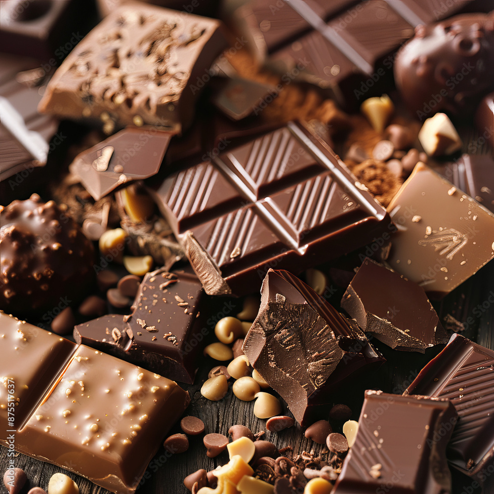 Conduct a sensory analysis of dark chocolate, examining its appearance ...