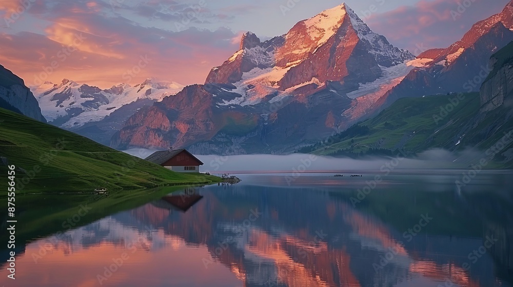 Bernese Alps and Bachalpsee Lake offer stunning morning views in ...