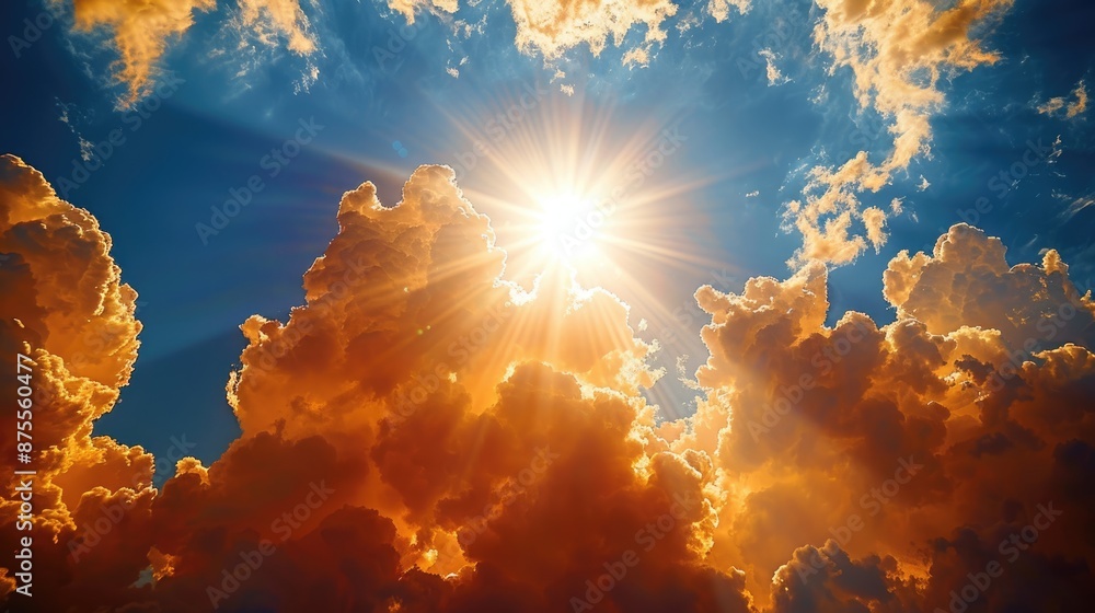 Blazing summer heat - show heat wave, high summer temperatures ...