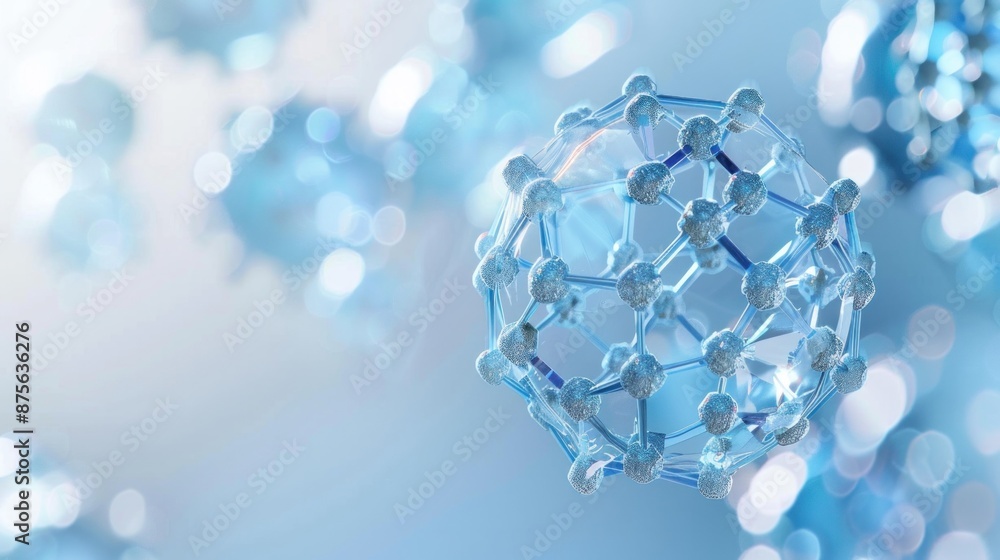 A single nanoparticle, magnified to reveal its complex molecular ...