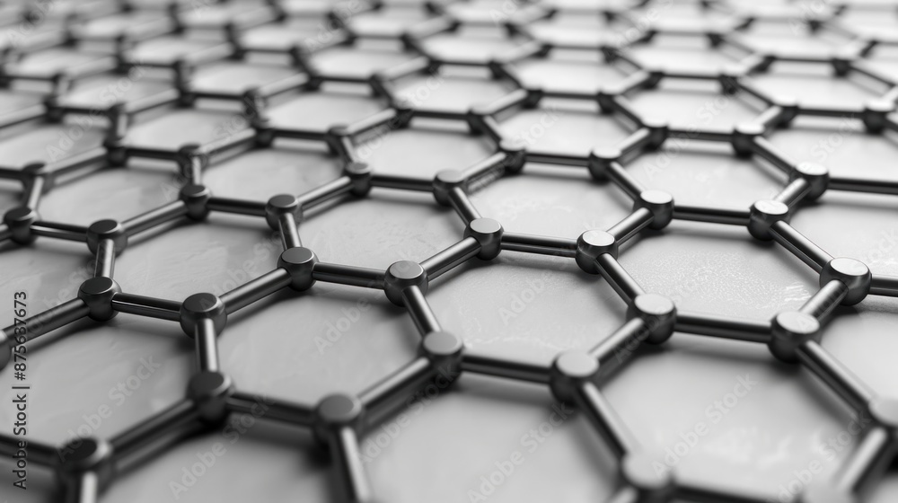 TEM image of a graphene sheet with hexagonal lattice Stock Photo ...