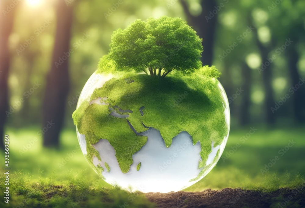 isolated idea environment friendly fresh growth earth day pollution ...