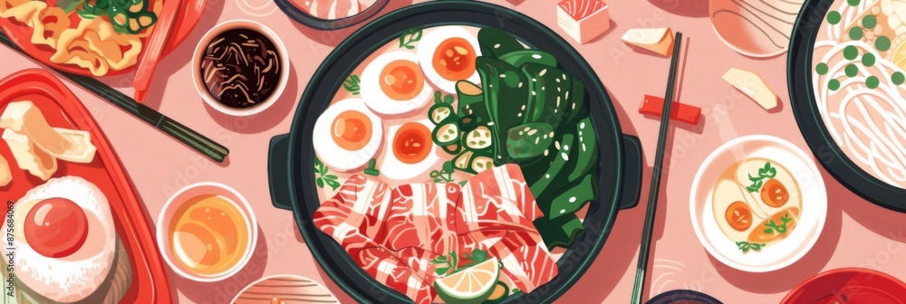 Japanese Yaki Imo Delicacy: Animated Illustration Merged with AI ...