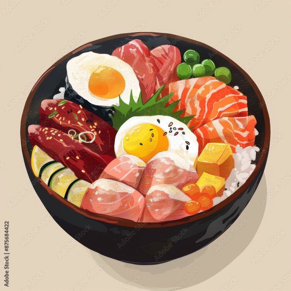 Japanese Yaki Imo Delicacy: Animated Illustration Merged with AI ...
