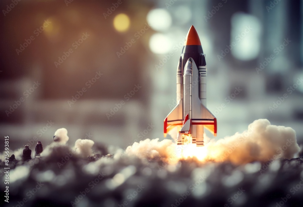 objective planning leadership rocket strategy growth touch development ...