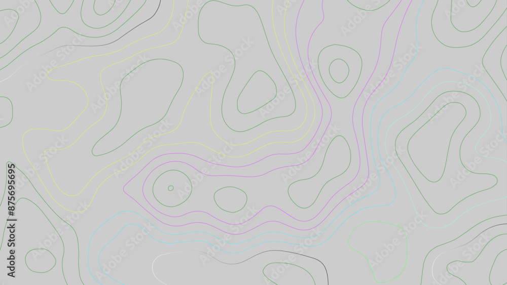 Abstract gray topography contour map background design. Abstract ...