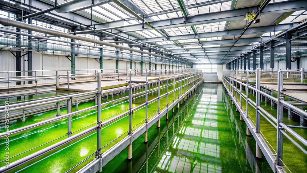 Algae farm producing biofuel for sustainable energy source, algae, farm ...