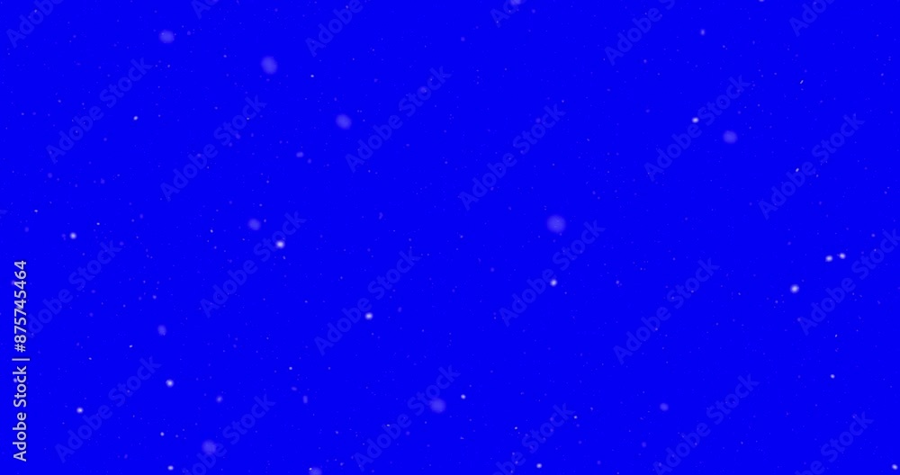 Dust particles only blue screen underwater or air overlay background ...