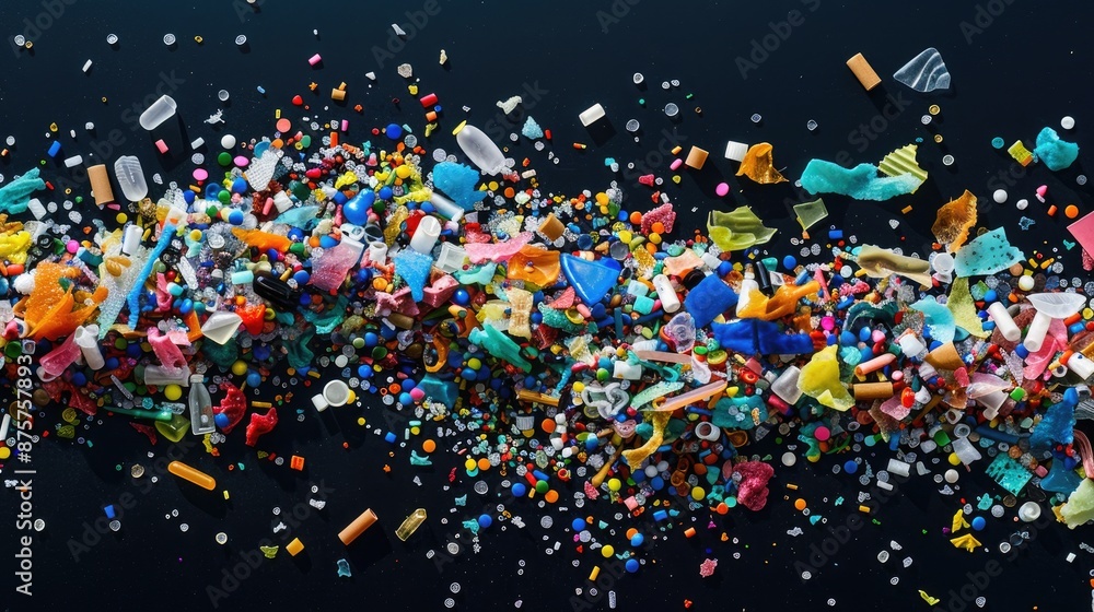 Image of a pile of microplastics, symbolizing the threat of food ...