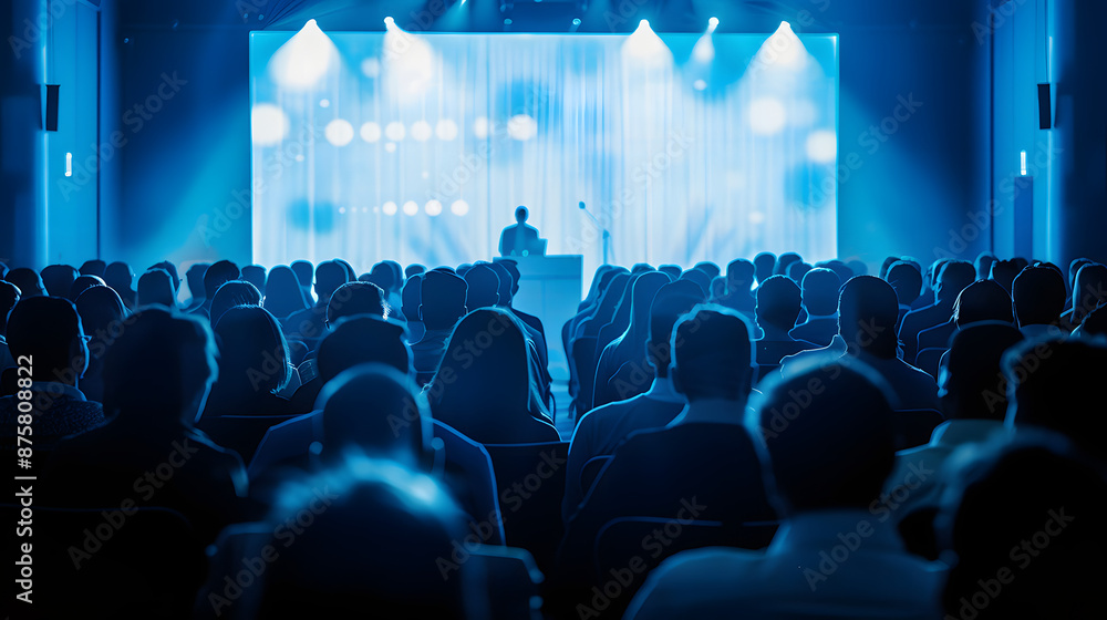 group of people in formal dressing suit as audience at large modern ...