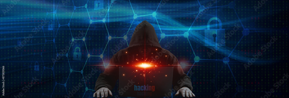 Dynamic AI-Powered Hacker Scene: An Anonymous Figure Navigating ...