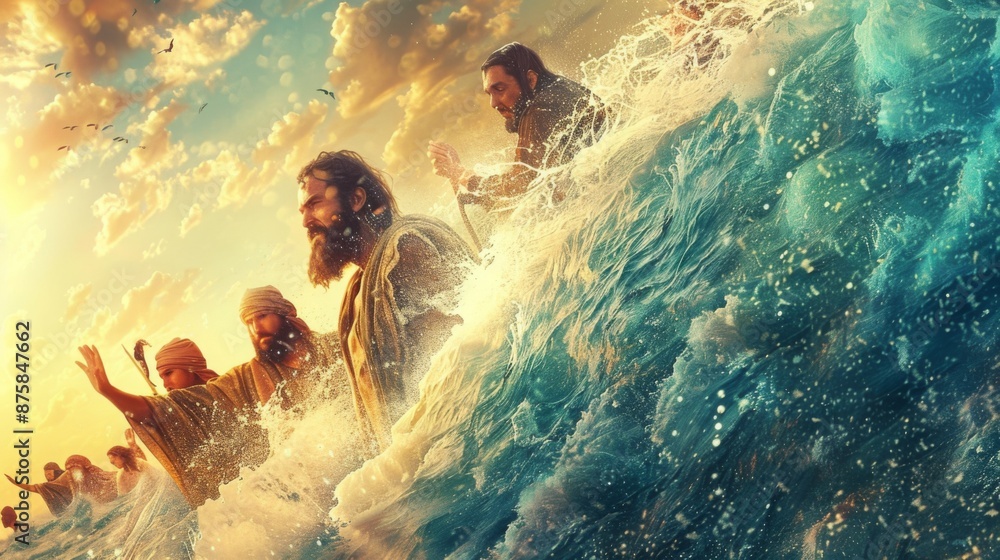 Moses story bible , Story of Moses in the Bible , Moses parting the Red ...