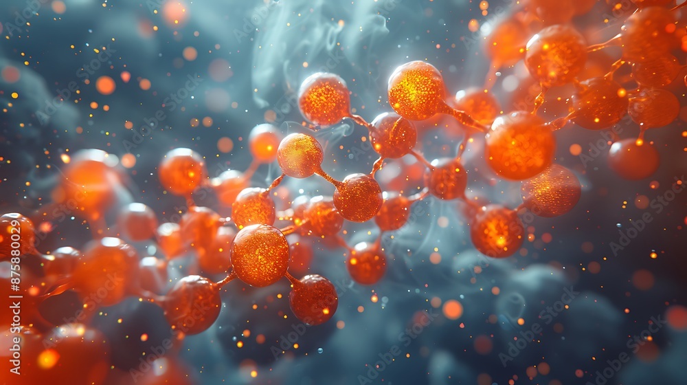 **Molecular structure of cholesterol with hydroxyl bond shown in air ...