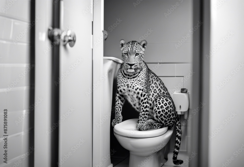 zoo wildlife quirky adorable illustration wild privies restroom humor ...