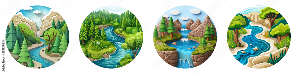 Watershed Management clipart collection, symbol, logos, icons isolated ...