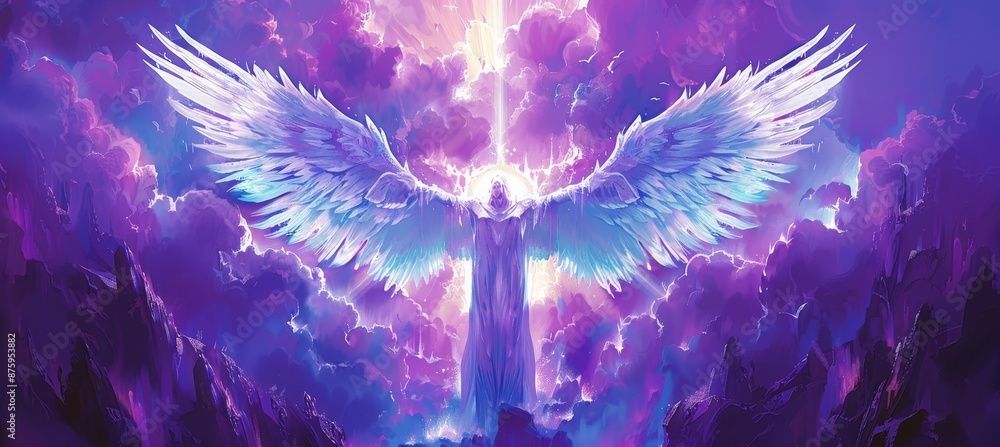 Conceptual depiction of the divine light radiating from the Logos of ...