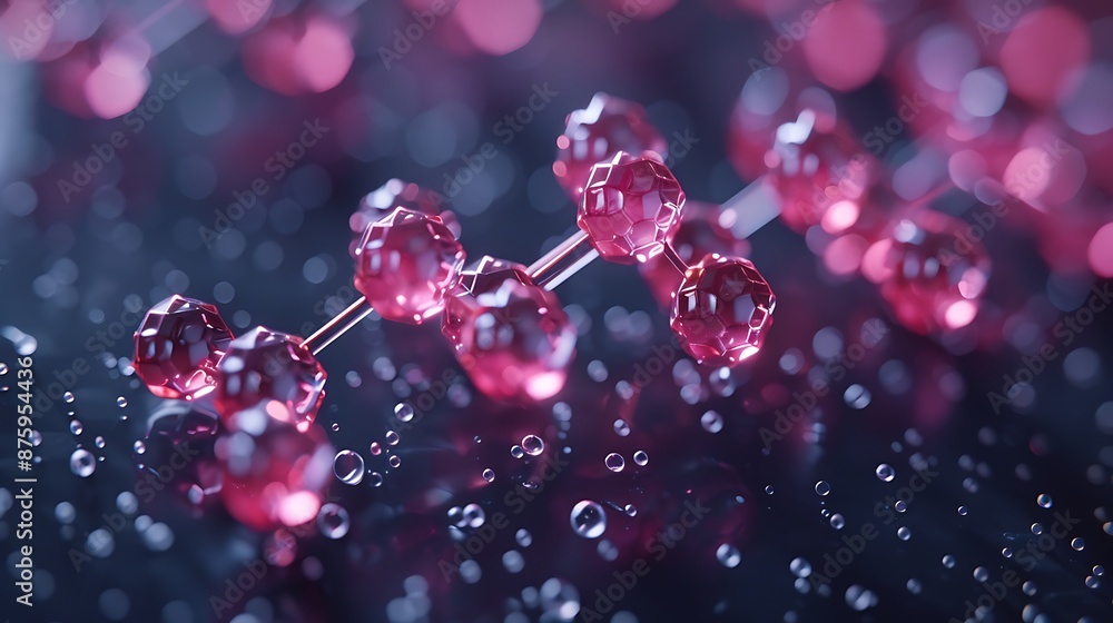 Foto de **Simple structure of ethylene with double bond shown on screen ...