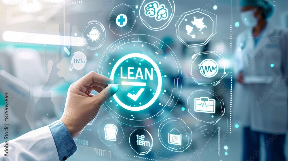 Business Continuous improvement Lean Sigma imagine prompt A close-up of ...