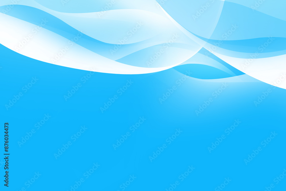 Abstract Soft light blue background with curve pattern graphics ...
