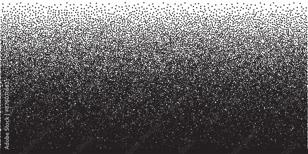 Grain noise black dots pattern with gradient. Grainy fade background ...