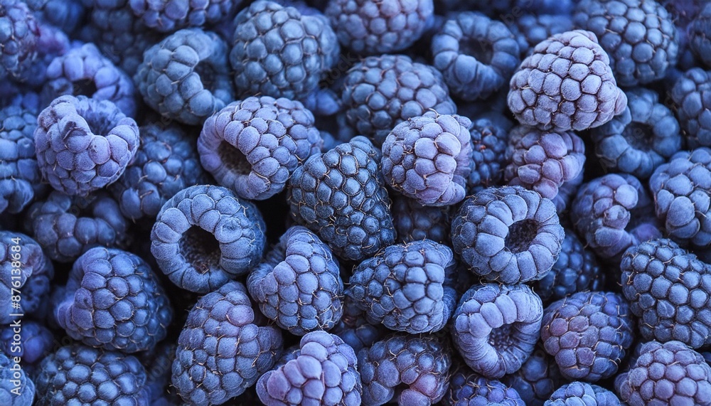 fresh sweet blue raspberry texture pattern background raspberry fruit ...