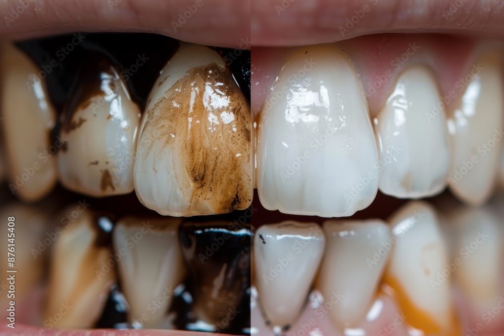 Comparison of Smokers' Stained Teeth Versus Clean Non-Smoker Teeth ...