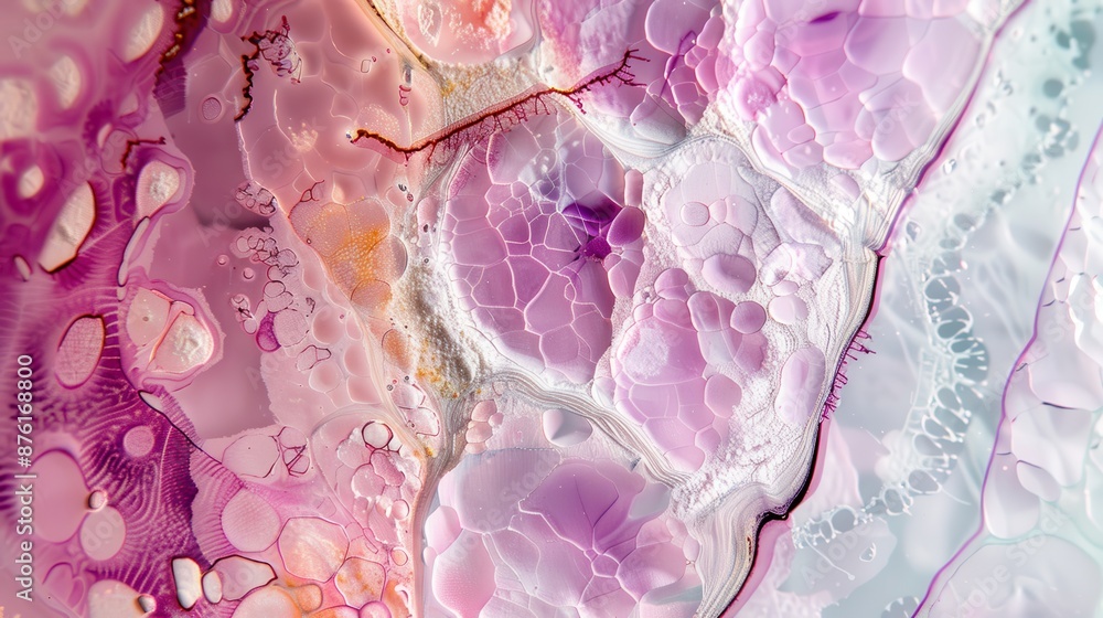 Produce an image of histology slides, showing detailed tissue ...