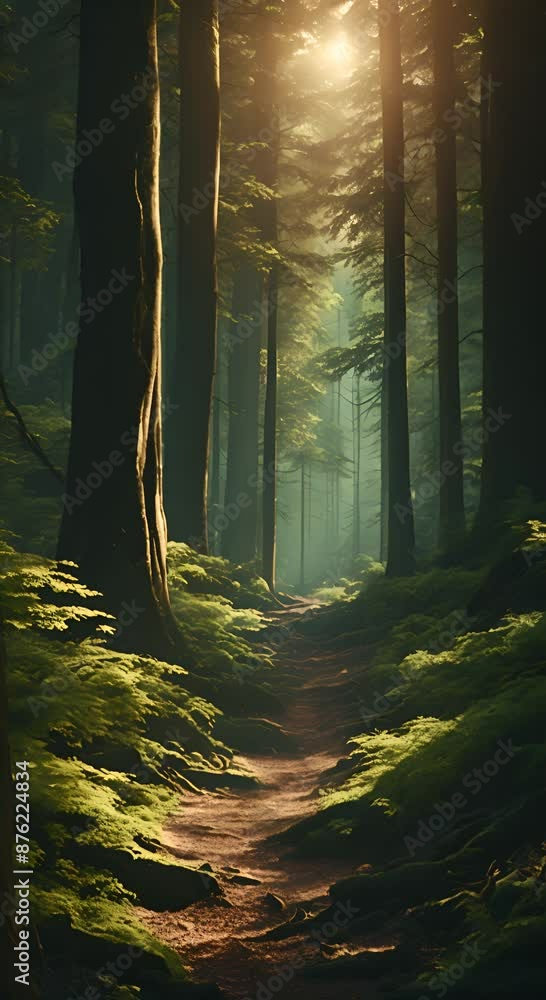 Way through a dark forest which looks very scary World Environment Day ...