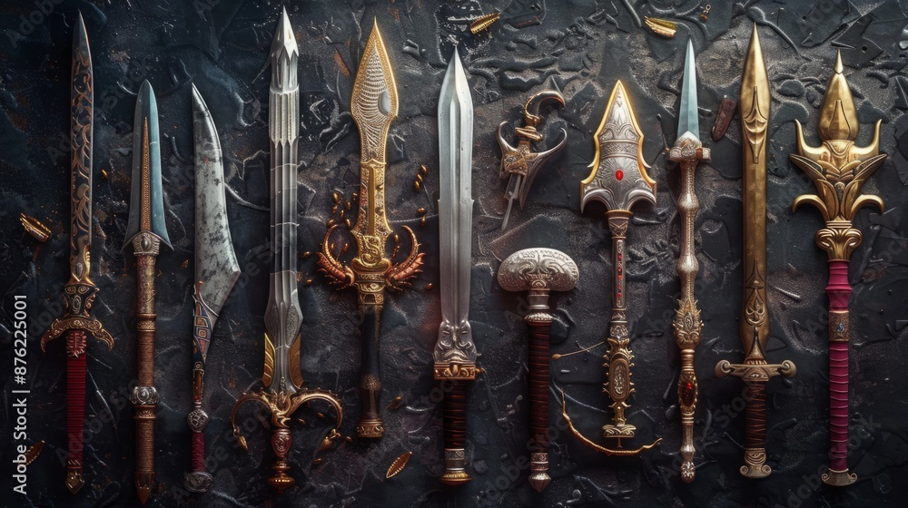 Epic Power Unleashed: The Majestic Array of Divine Weapons from the ...