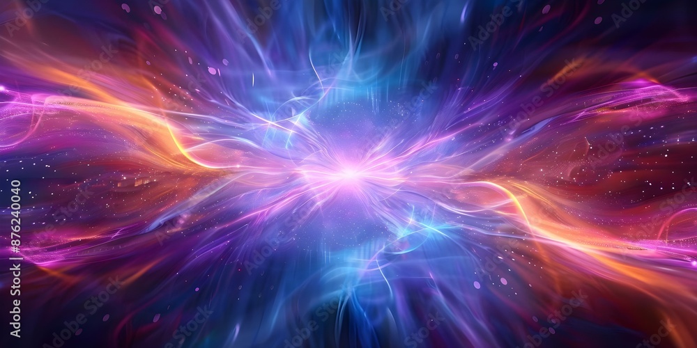 ภาพประกอบสต็อก Artwork symbolizing social medias echo chamber effect on ...